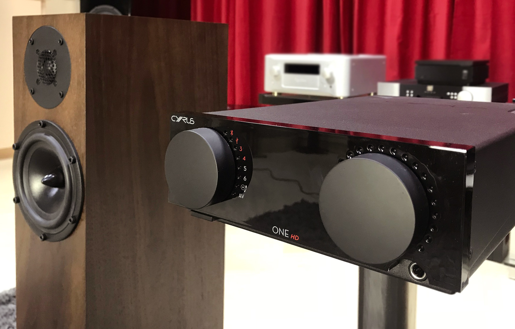 Altavoces Spendor A2 más amplificador integrado con DAC Cyrus ONE HD | Audiorema deCine